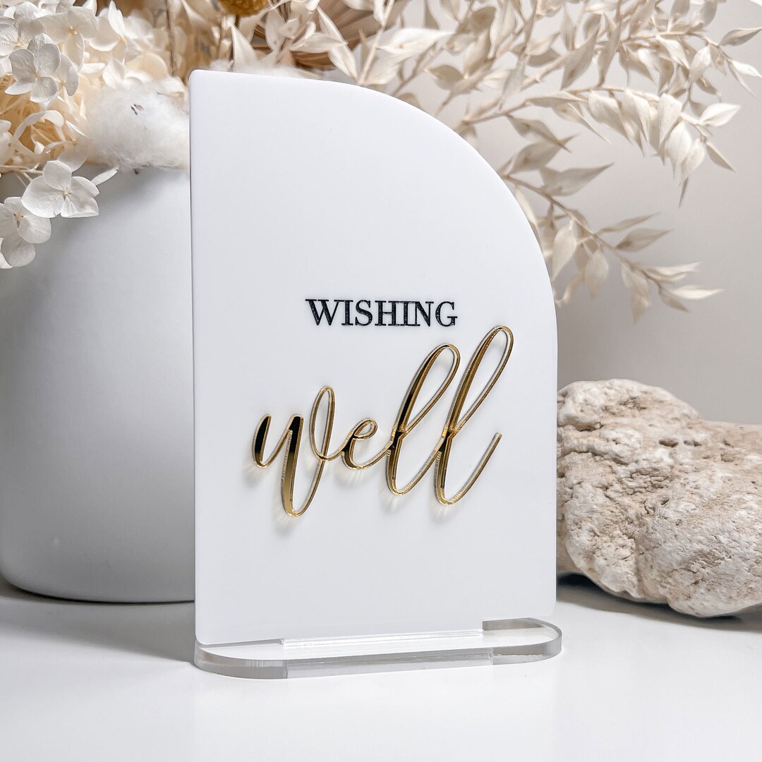 Belle Sail Wishing Well Sign Well Wishes Sign Wedding Signage Well ...