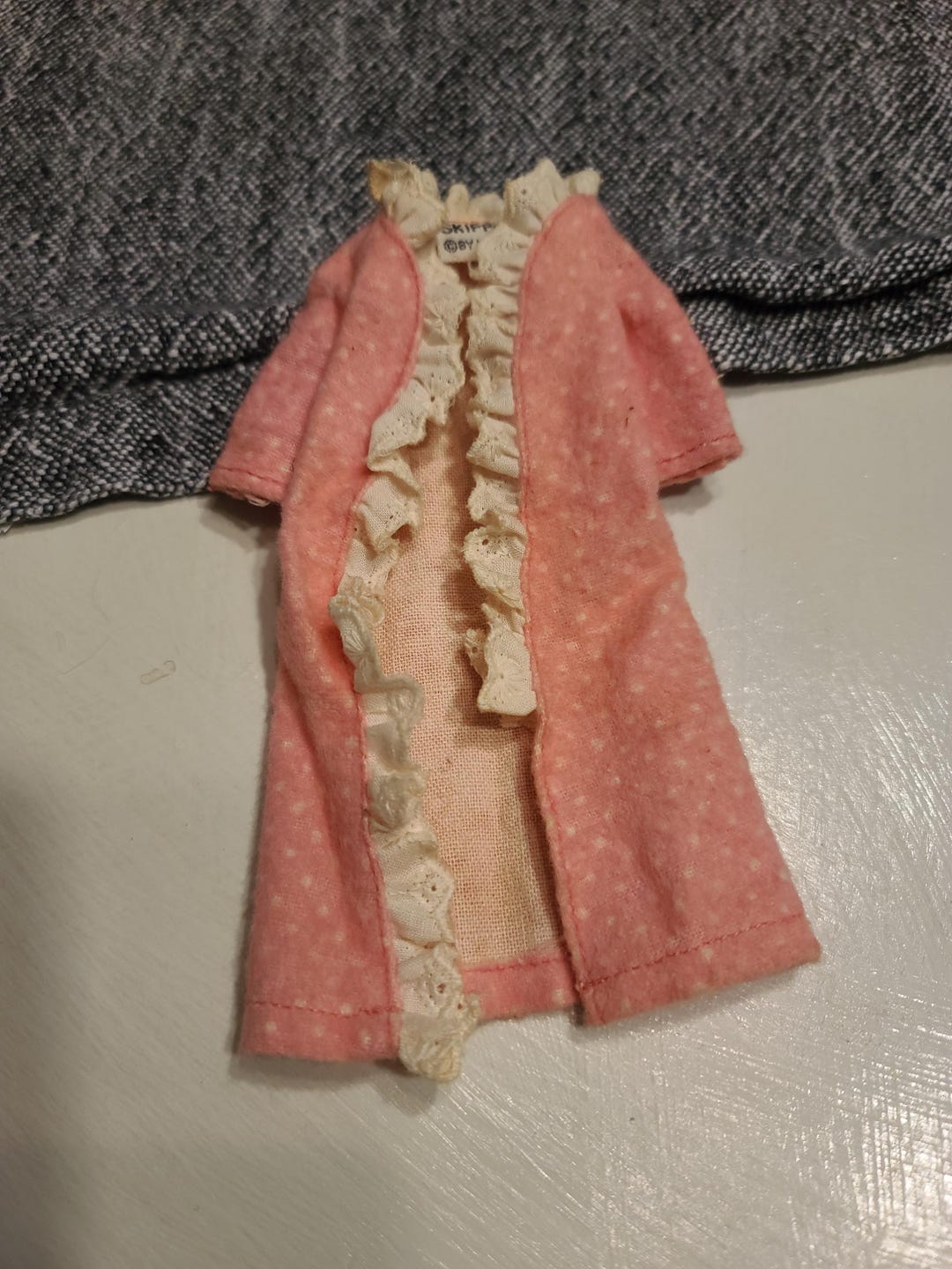 1971 Vintage Skipper Doll HTF Robe / the Slumber Party Pak Robe ...