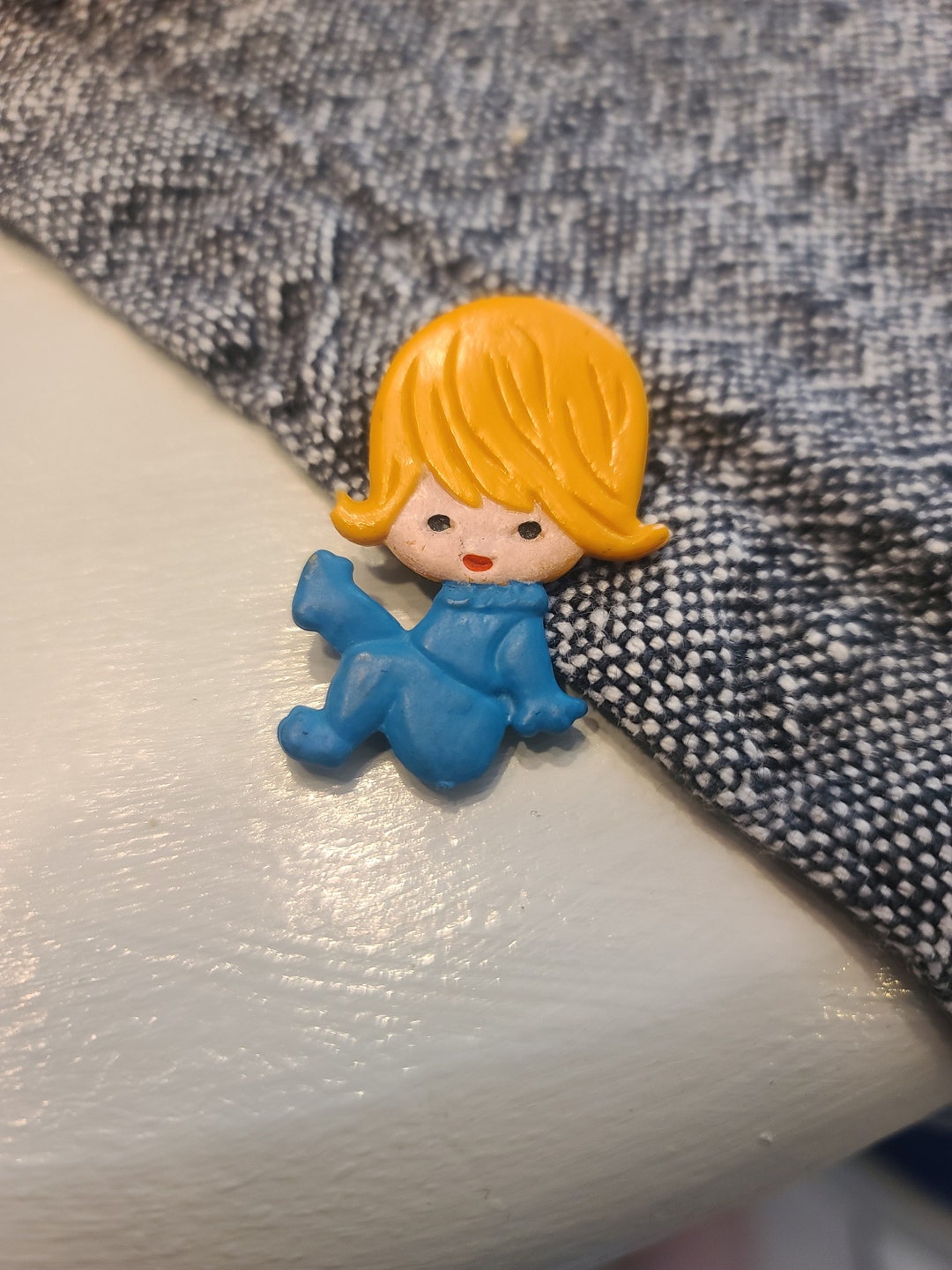 1960s Vintage Ideal Flatsy Baby Doll / Mod Mini Fashion Doll / Small ...