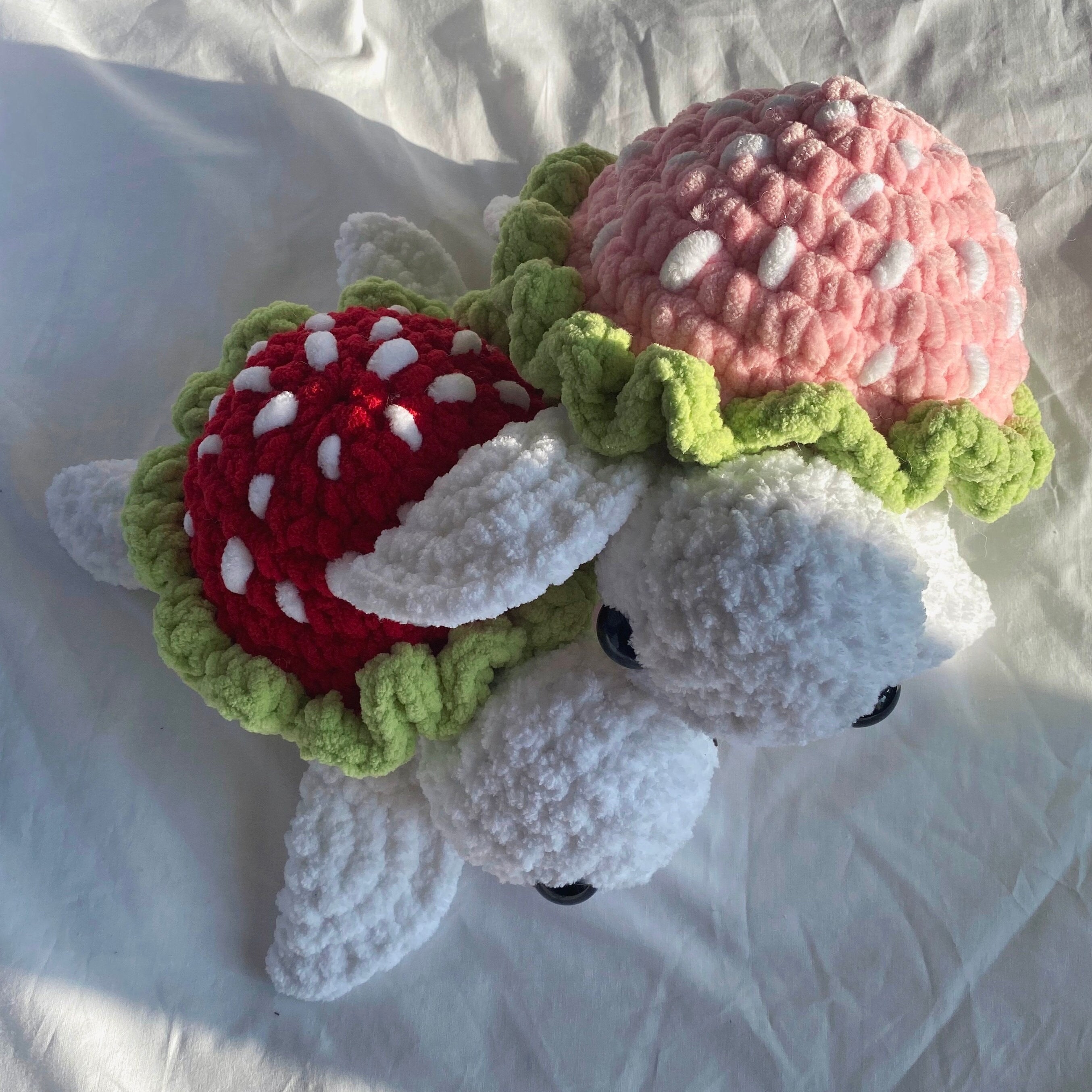 Crochet Strawberry Turtle Red or Pink - Etsy