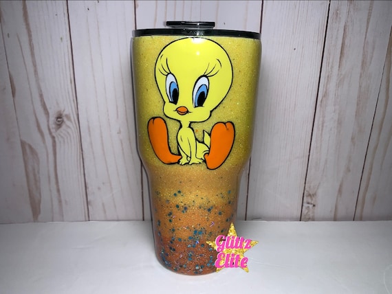 Tweety Glitter Tumbler | Etsy