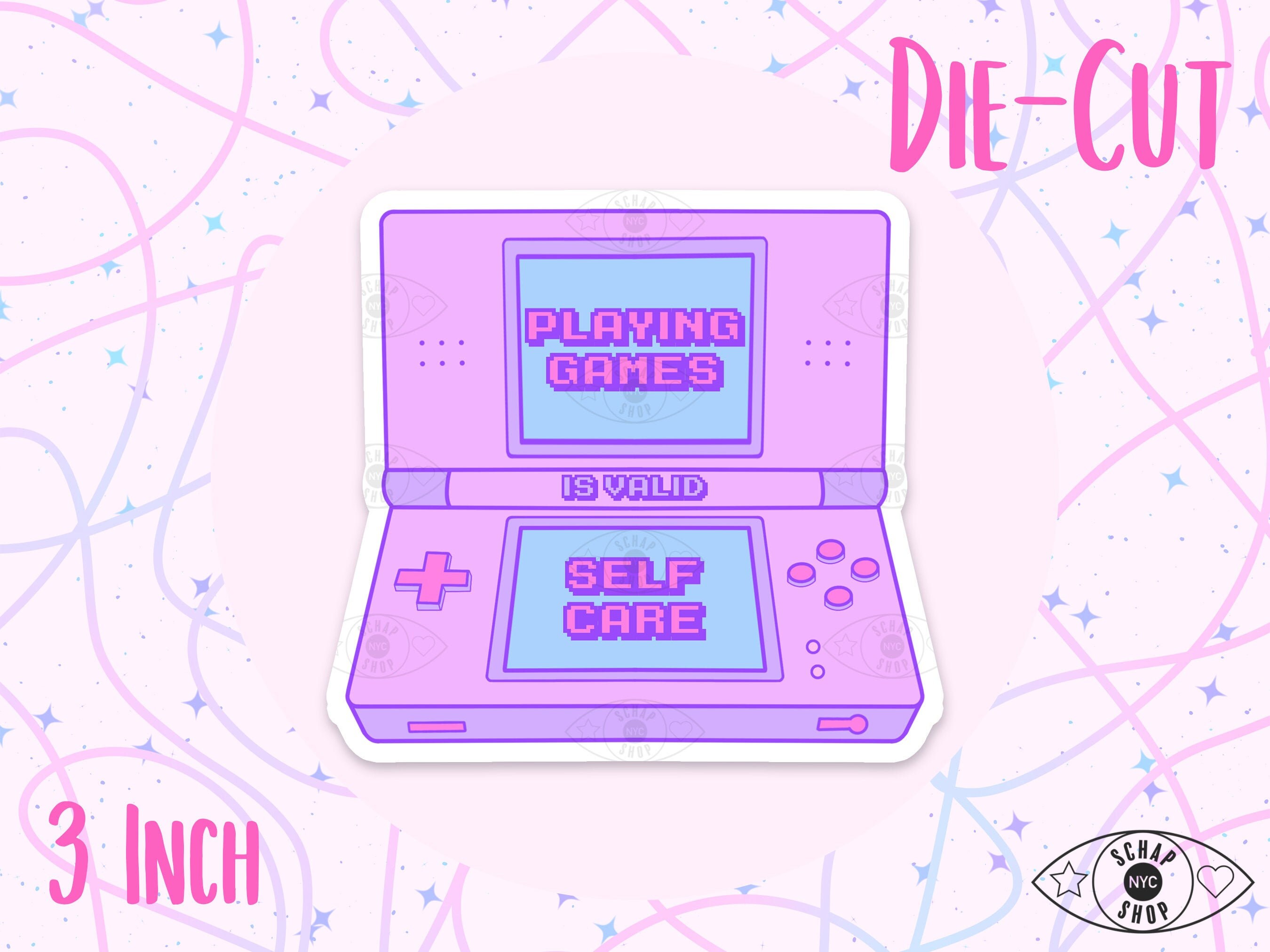 Self Care Video Game Stickers Kawaii Nintendo DS Sticker | Etsy