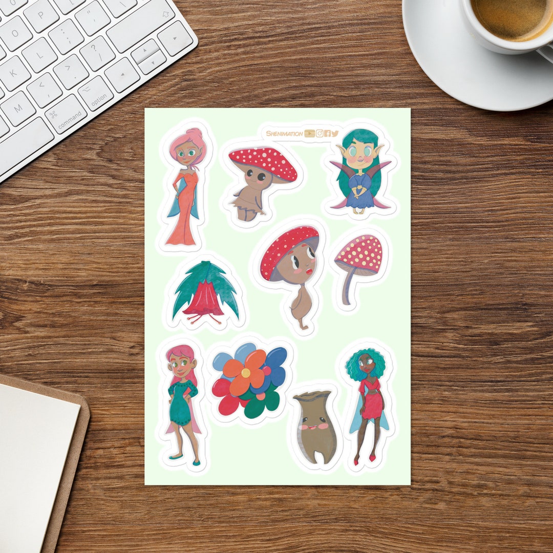 Enchanted Forest Sticker Sheet Gift Journal Sticker for Bullet Journal ...