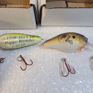 Customized Hand Painted Fishing Lure With Your Own Message. - Etsy