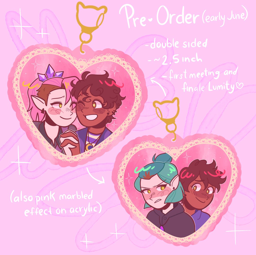 The Owl House- Lumity Double Sided Charm - Etsy