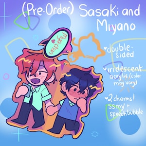 PRE-ORDER Sasaki to Miyano- Sasamiya Double Sided Charm - Etsy