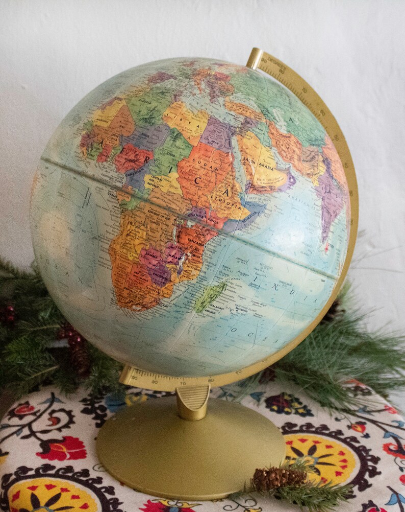 Replogle 12 Inch Diameter Globe / Vintage World Nation Series | Etsy Replogle 12 Inch Diameter Globe / Vintage World Nation Series | Etsy