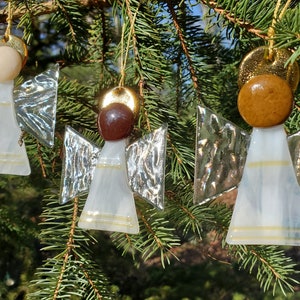 Angel Ornament, Fused Glass, Handmade, Unique, Handcrafted, Glass, Sun ...