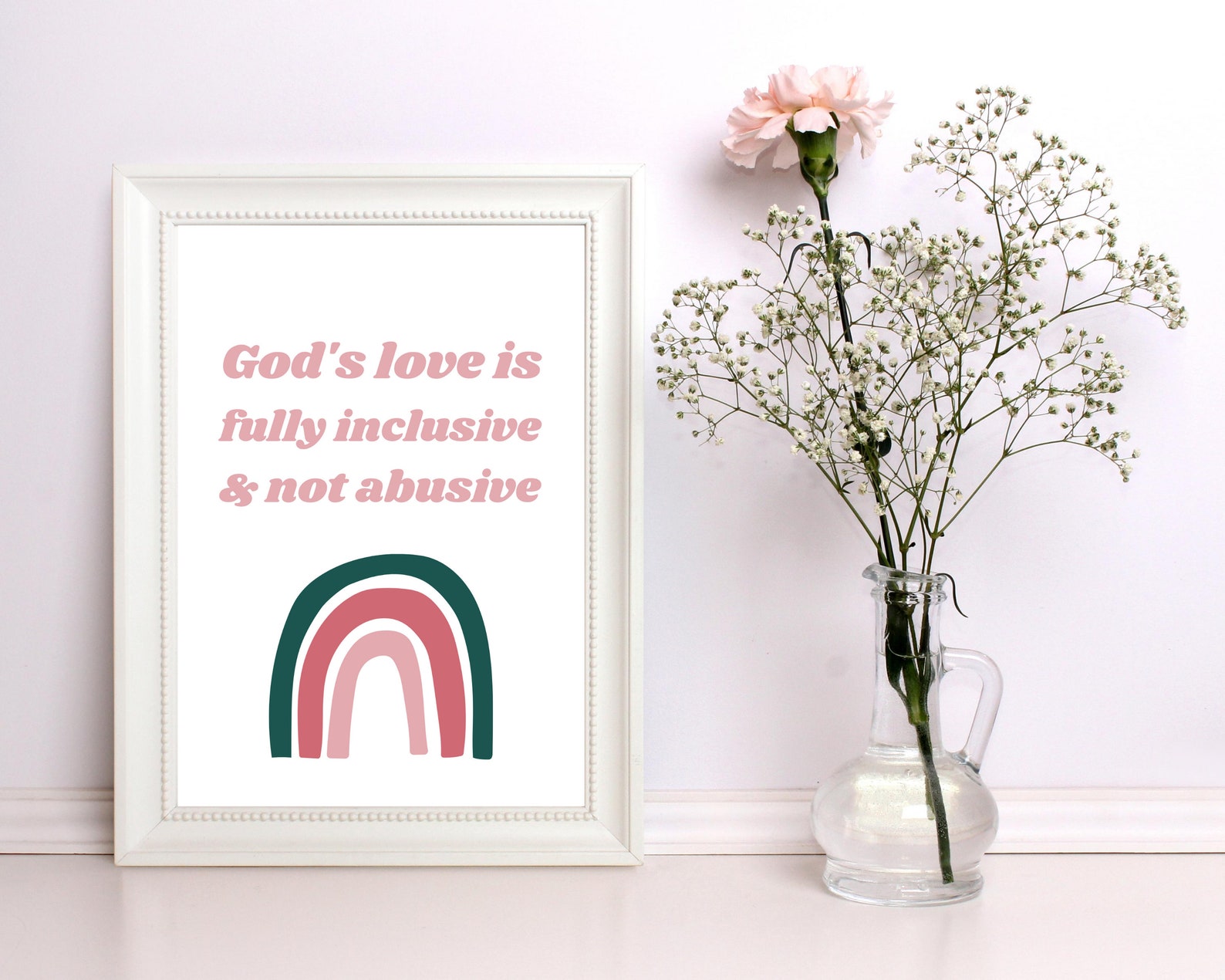 God's Love is Fully Inclusive & Not Abusive Printable - Etsy