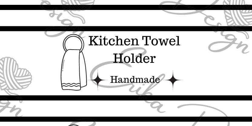 Kitchen Towel Holder Labels, Printable Labels, Printable Tags, Kitchen ...