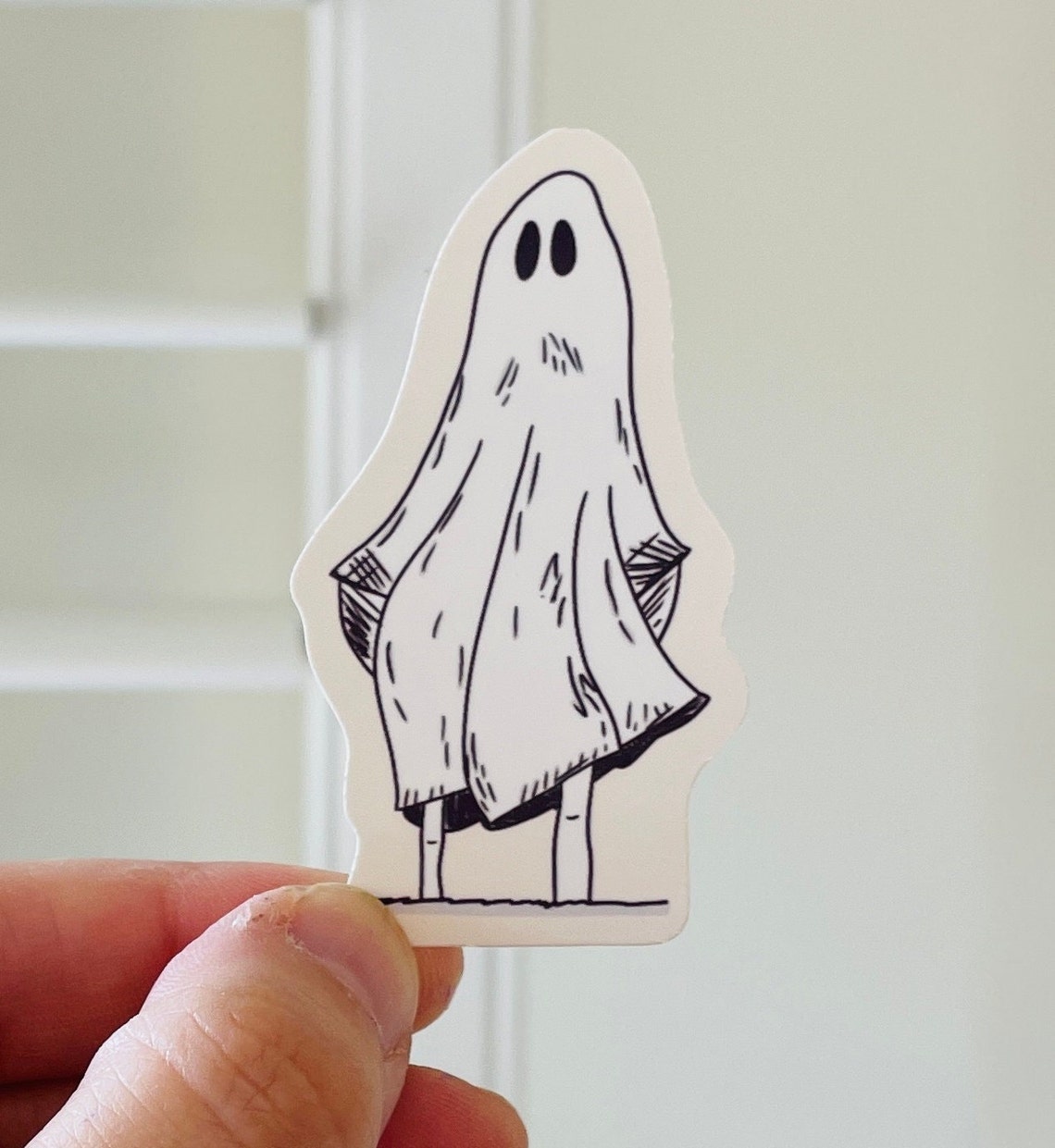 Illustrated Halloween Ghost Spooky Sticker Planner & - Etsy