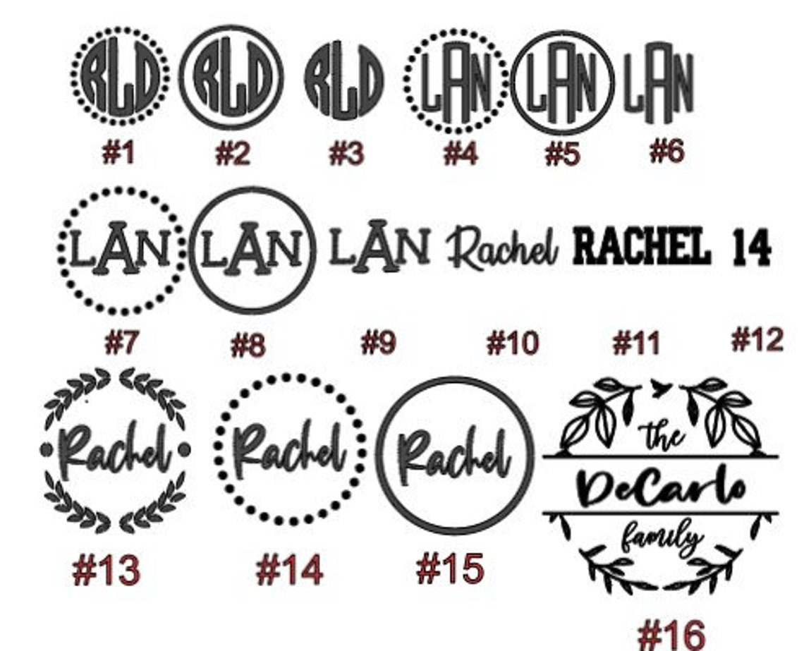 Personalized Bogg Bag Monogram Decal | Bogg Bag Insert Vinyl Sticker ...