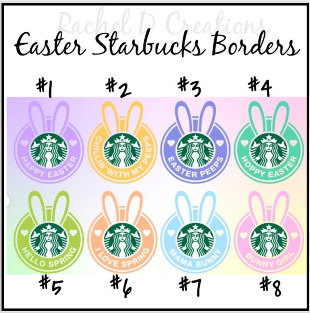 Easter Starbucks Cold Cup•easter Cold Cup•easter Tumbler•easter Iced ...