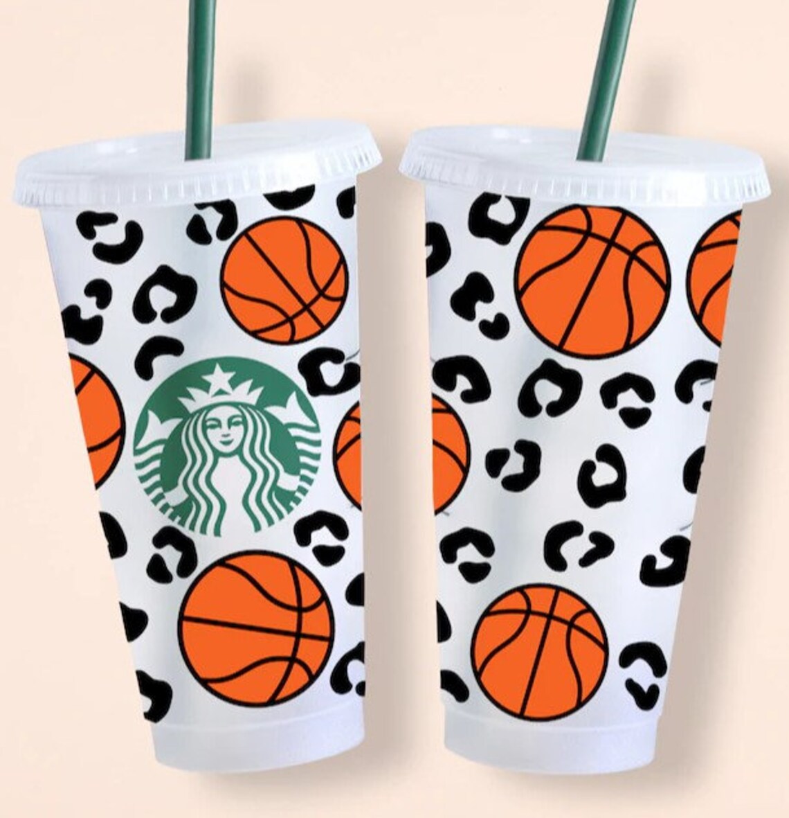 Basketball Starbucks Cold Cup•basketball Cold Cup•basketball Tumbler ...