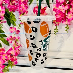 Football Starbucks Cold Cup•football Cold Cup•football Tumbler•football ...