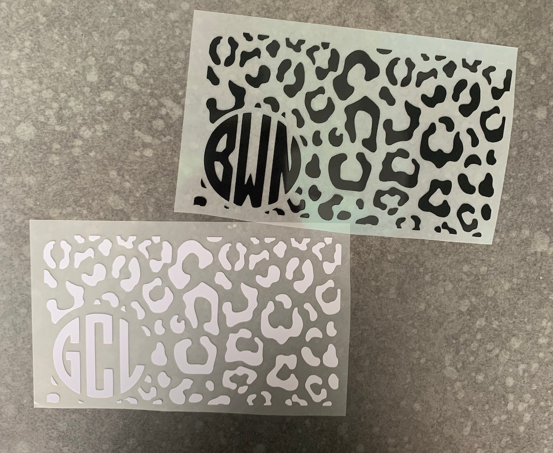 Personalized Bogg Bag Monogram Decal•bogg Bag Leopard Vinyl Sticker ...