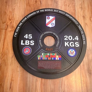Custom Weight Plate Plaque - Etsy