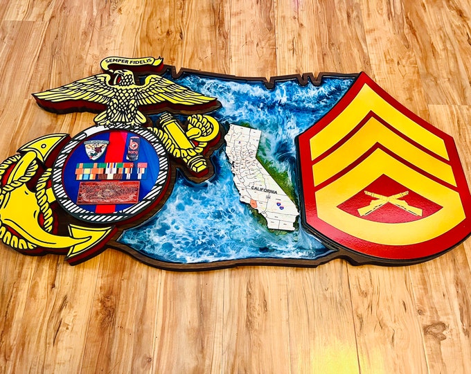 EGA Island Plaque With Rank - Etsy