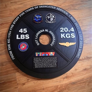 Custom Weight Plate Plaque - Etsy