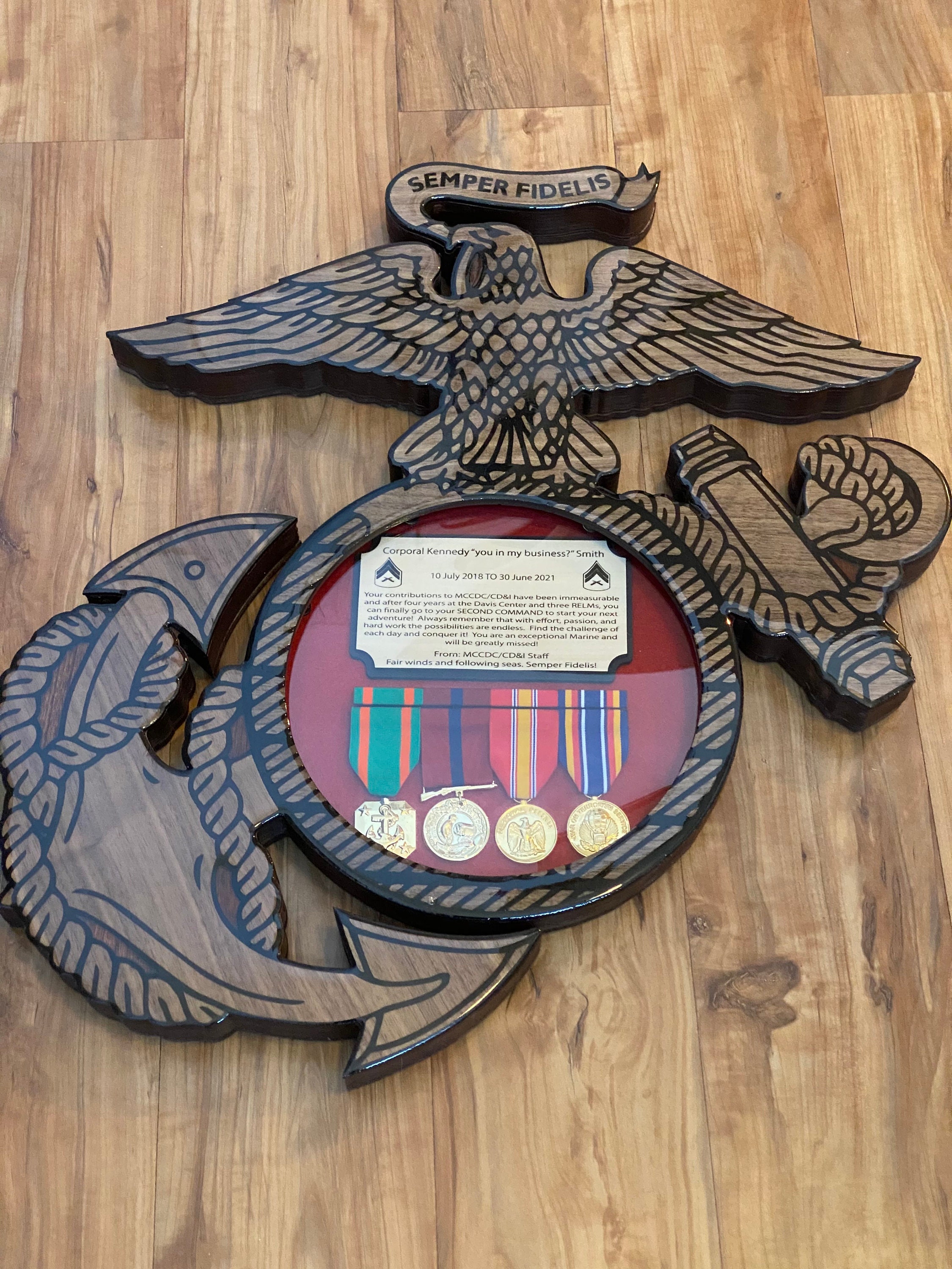 USMC Shadow Box - Etsy