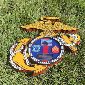 USMC Shadow Box - Etsy