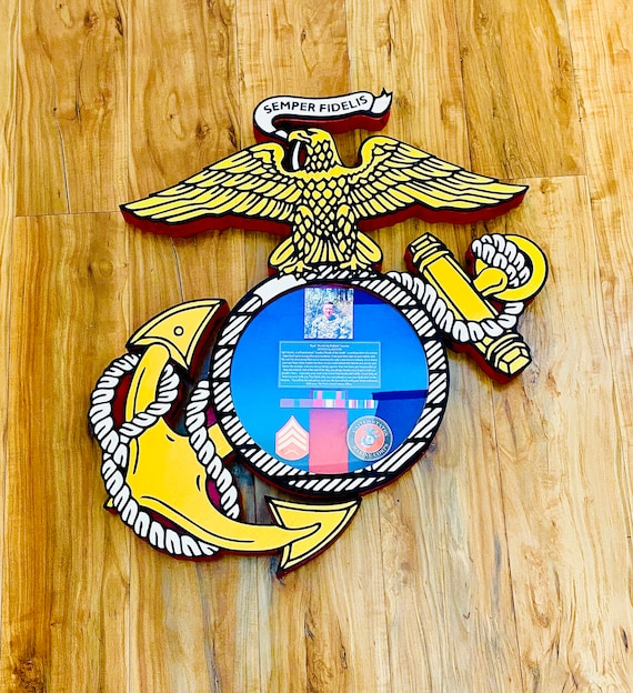 USMC Shadow Box - Etsy