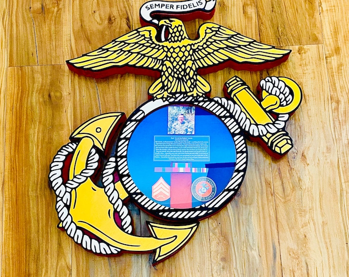 USMC Shadow Box - Etsy