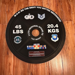 Custom Weight Plate Plaque - Etsy
