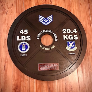 Custom Weight Plate Plaque - Etsy