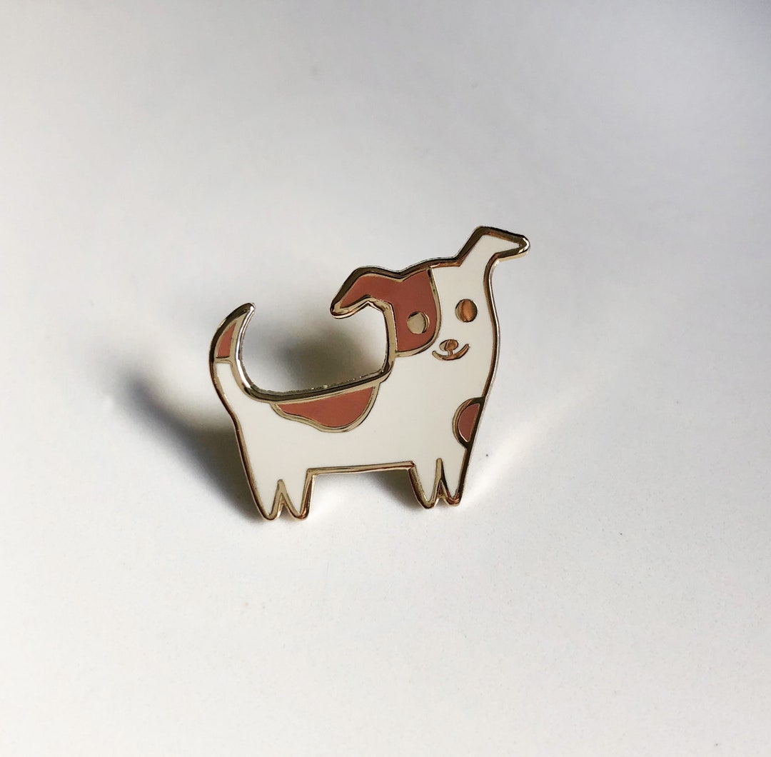 Spotted Dog Enamel Pin - Etsy