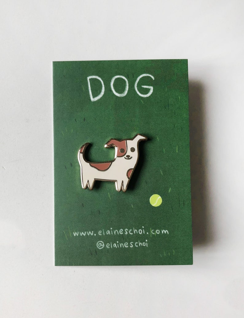 Spotted Dog Enamel Pin - Etsy