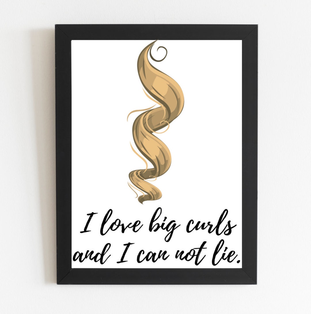 Curly Hair Print, Curly Hair Gift, Digital Download Print, Natural Hair ...