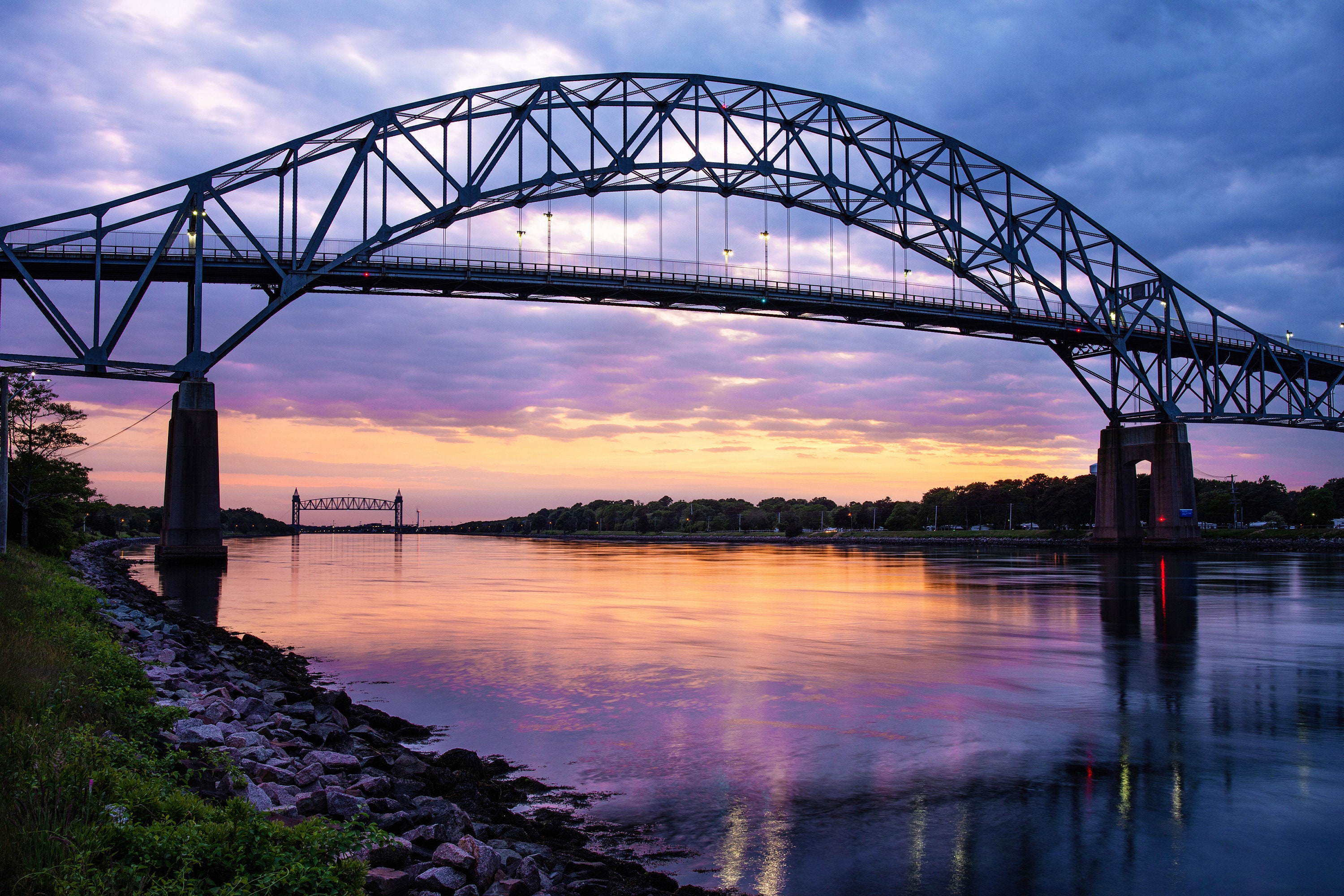 Bourne Bridge at Sunset | Etsy