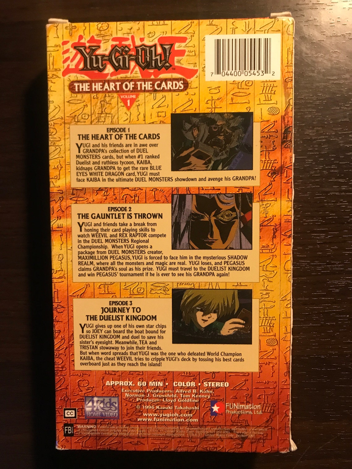 Yu-Gi-Oh The Heart Of The Cards Volume 1 VHS Tape | Etsy