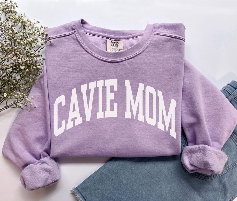 Cavie Mom Sweatshirt, Comfort Colors Cavie Mom Shirt Cavalier Mom Gift ...