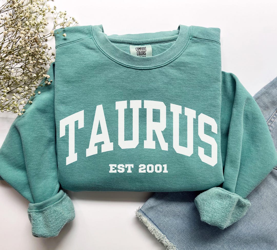 Custom Taurus Sweatshirt, Comfort Colors Custom Taurus Shirt, Taurus ...