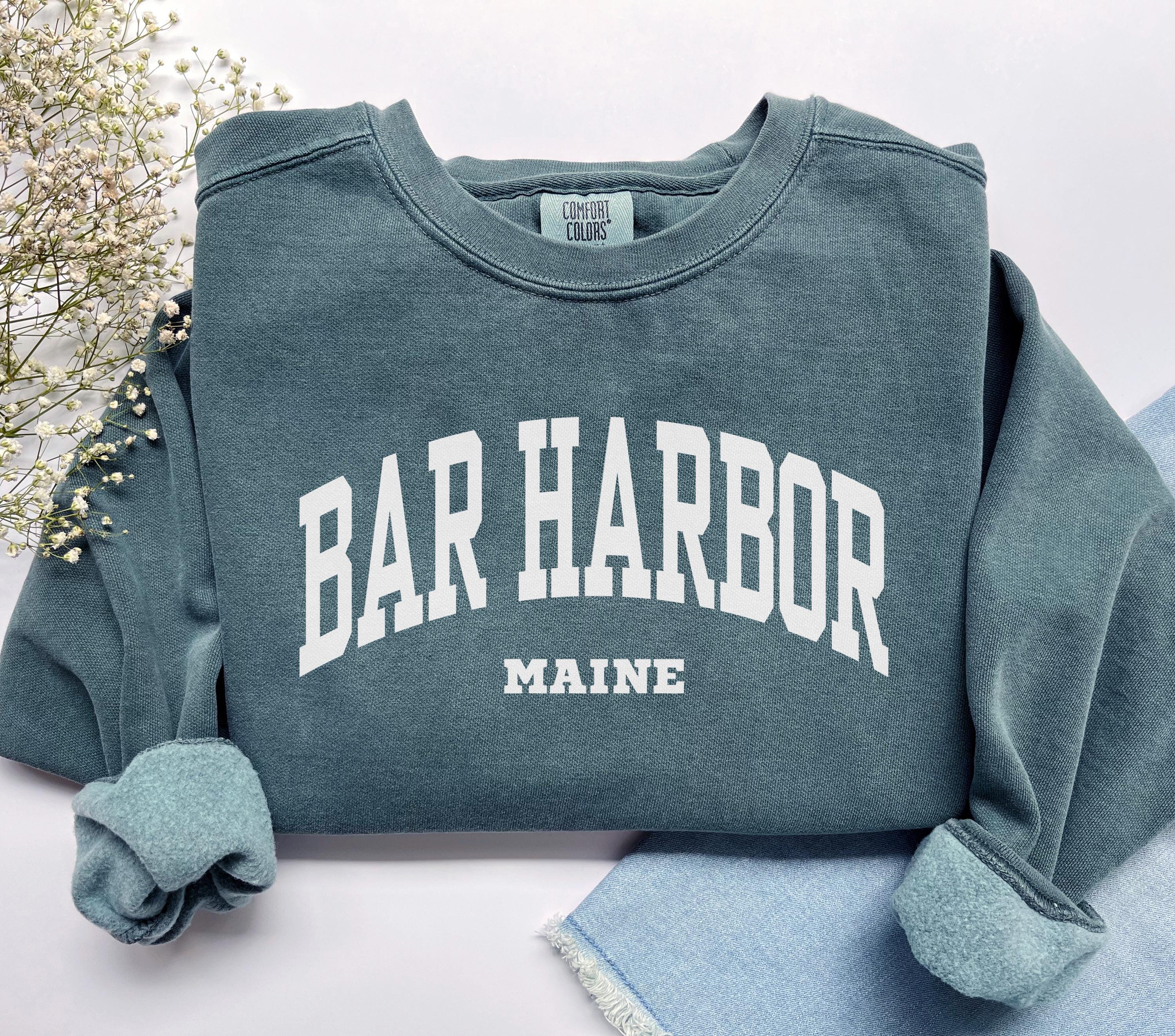 Bar Harbor Sweatshirt, Comfort Colors Bar Harbor Maine Shirt Maine ...