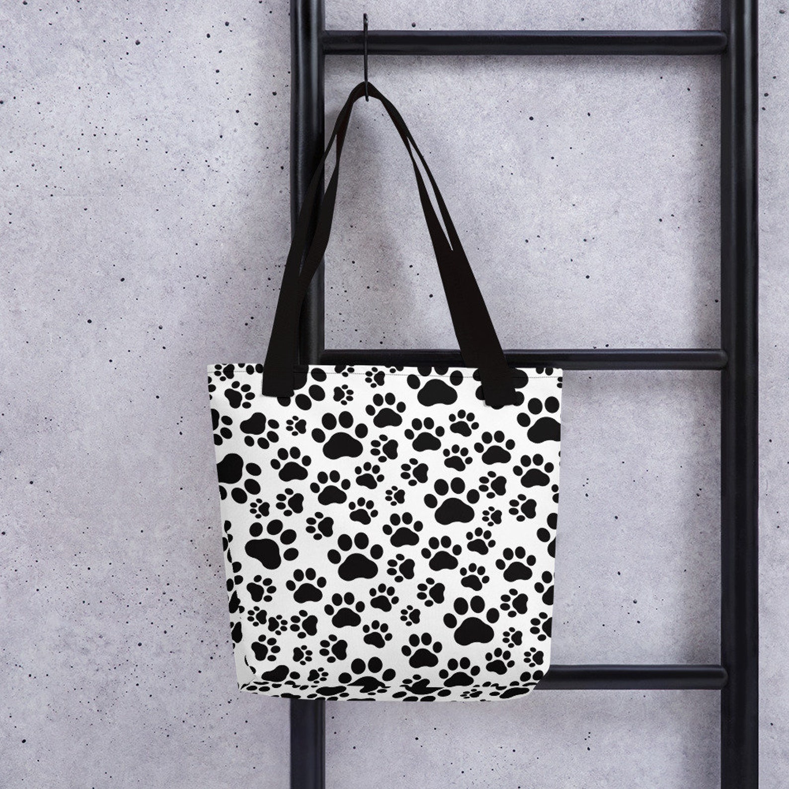 Paw Print Tote Bag Dog Tote Bag Cat Tote Bag Beach Bag - Etsy
