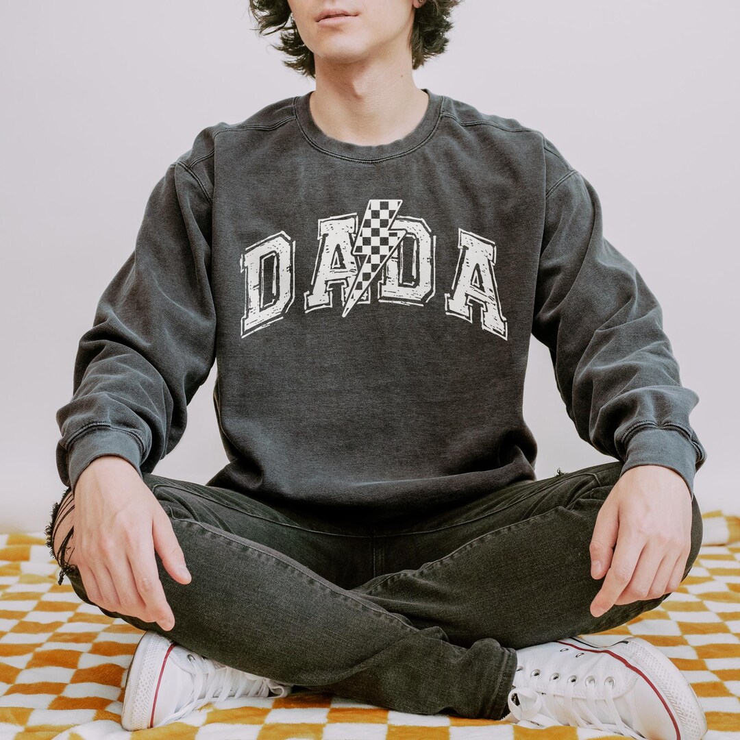 Dada Sweatshirt, Comfort Colors Lightning Bolt Dada Shirt Fathers Day ...