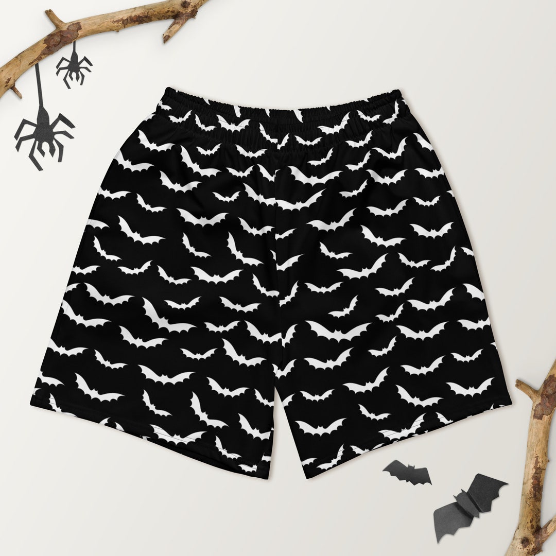 Mens Halloween Costume Shorts, Bat Halloween Outfit for Men Spooky ...