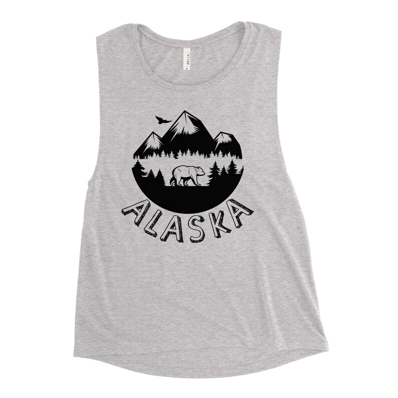 Alaska Tank Top as Alaska Gift or Mountain Tank Top Camping - Etsy