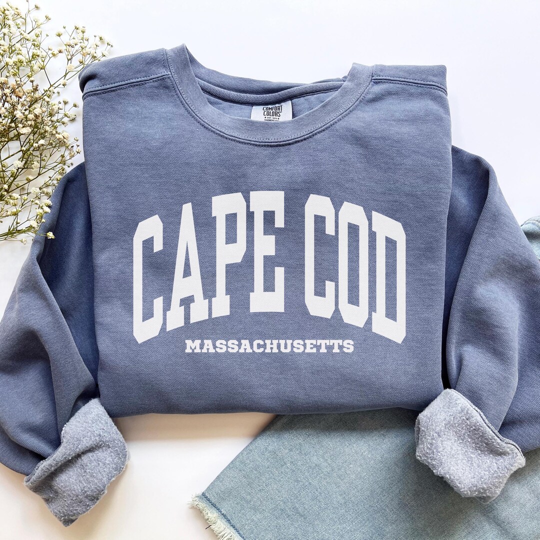 Cape Cod Sweatshirt, Comfort Colors Cape Cod Shirt Massachusetts ...