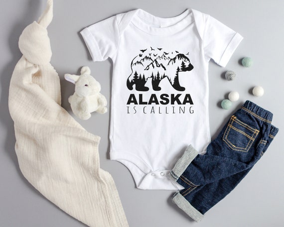 Alaska is Calling Baby Romper as Alaska Baby Gift or Bear Baby - Etsy