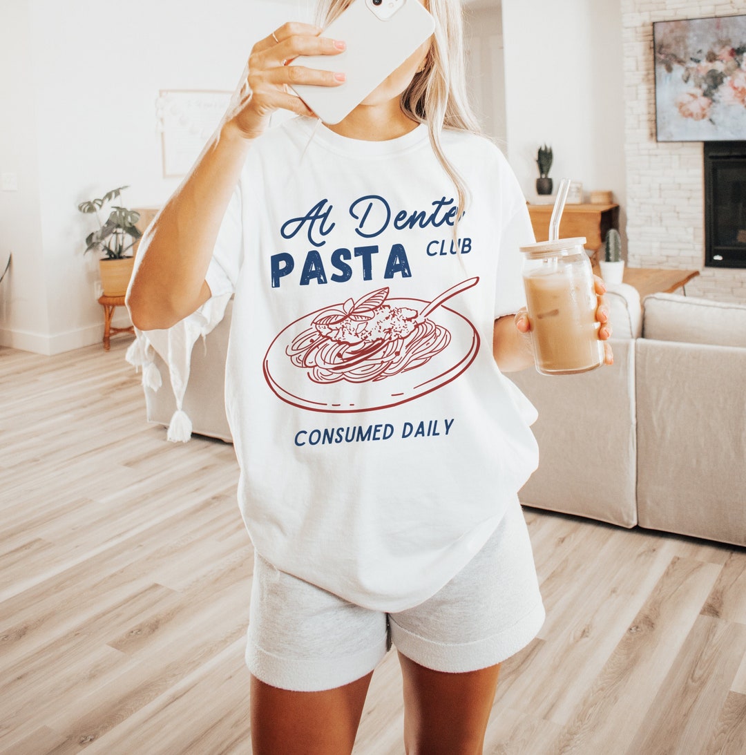 Al Dente Pasta Club Shirt Vintage Italy Graphic Tee & Italian Pasta ...