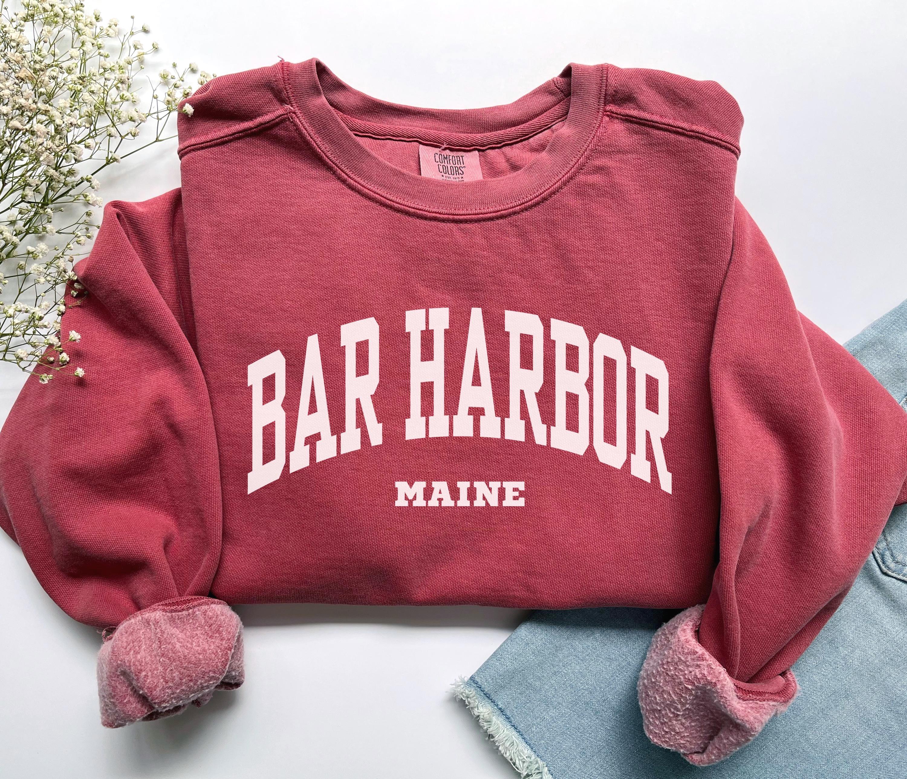 Bar Harbor Sweatshirt, Comfort Colors Bar Harbor Maine Shirt Maine ...