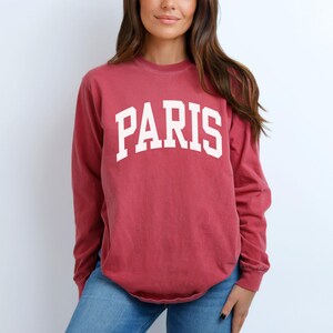 Paris Sweatshirt, Comfort Colors Paris Shirt France Sweatshirt France ...