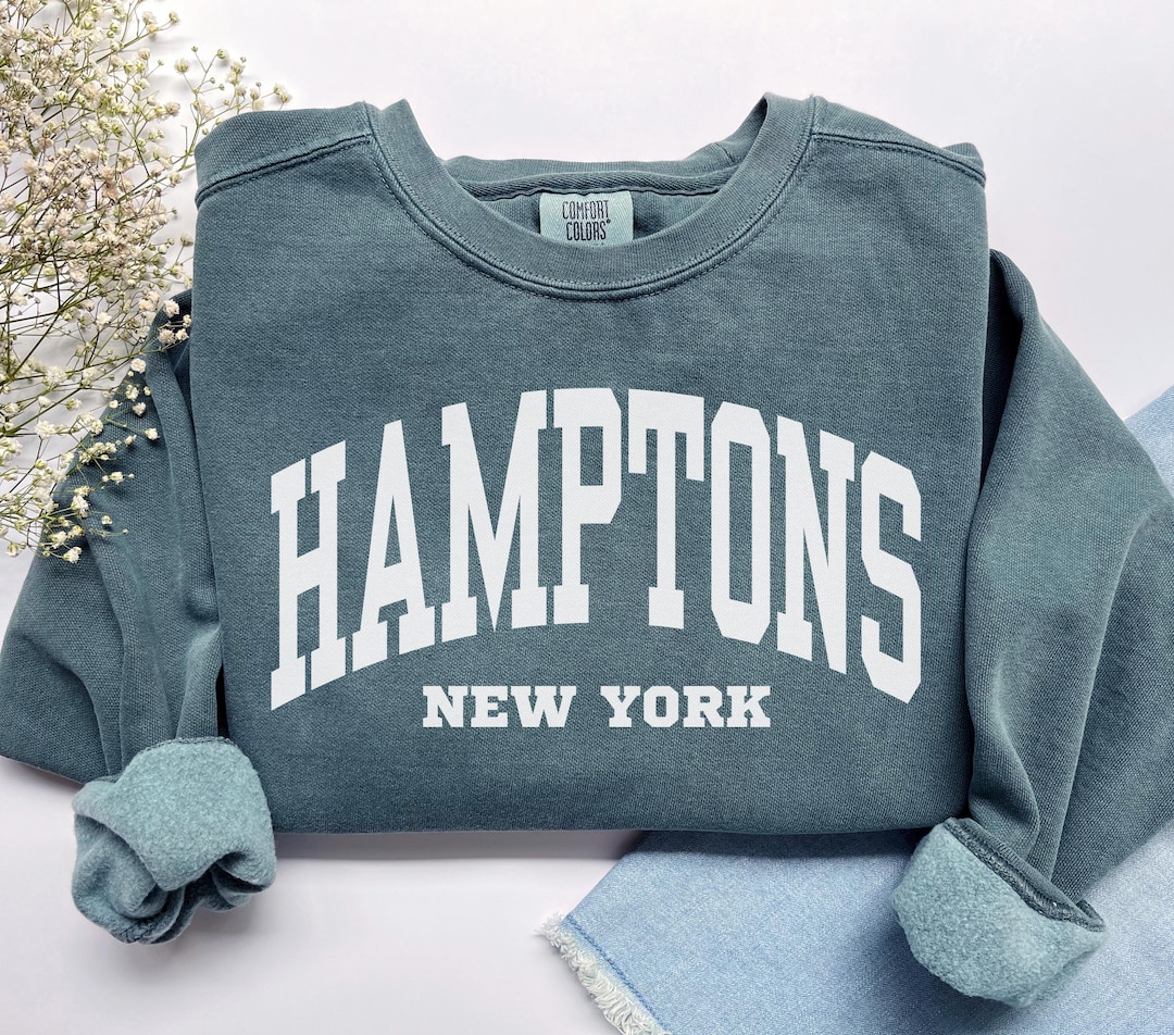 Hamptons Sweatshirt, Comfort Colors Hamptons Shirt, New York Trip ...