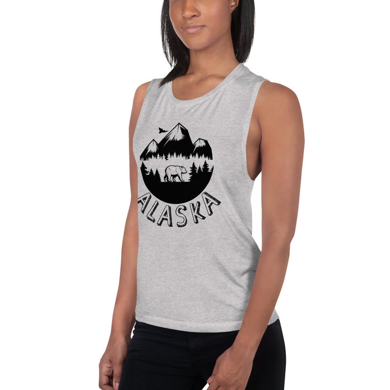 Alaska Tank Top as Alaska Gift or Mountain Tank Top Camping - Etsy