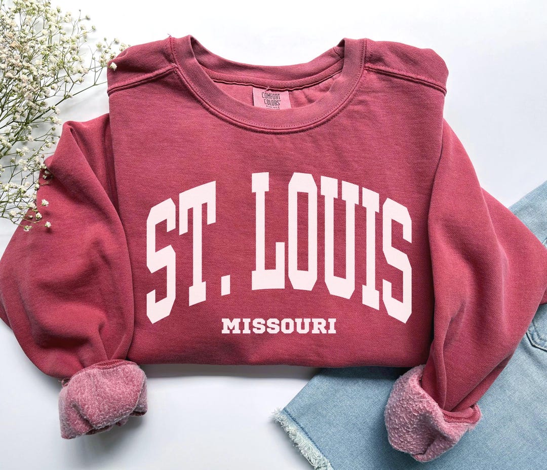 St Louis Sweatshirt, Comfort Colors St Louis Shirt, Missouri Vacation ...