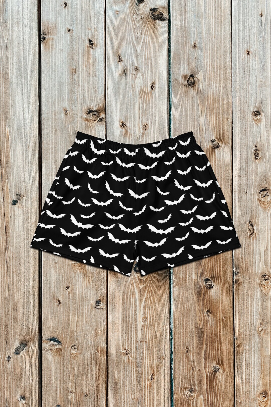 Womens Halloween Costume Shorts, Black Womens Swimwear Gothic Swimsuit ...
